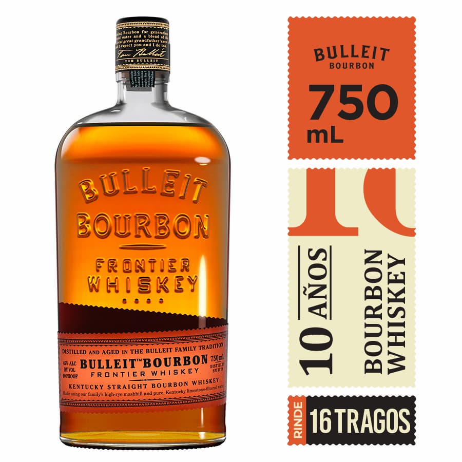 Whiskey Bulleit Bourbon Frontier 750 ML - Drinkit Whiskies Whiskey Bulleit Bourbon Frontier 750 ML - Drinkit Whiskies